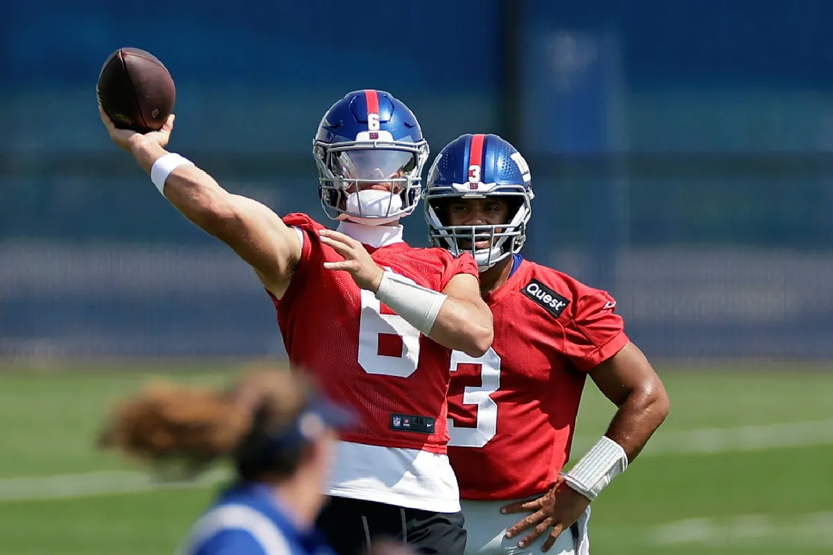 Jaxson Dart is the Giants' biggest hope at training camp-something that ...