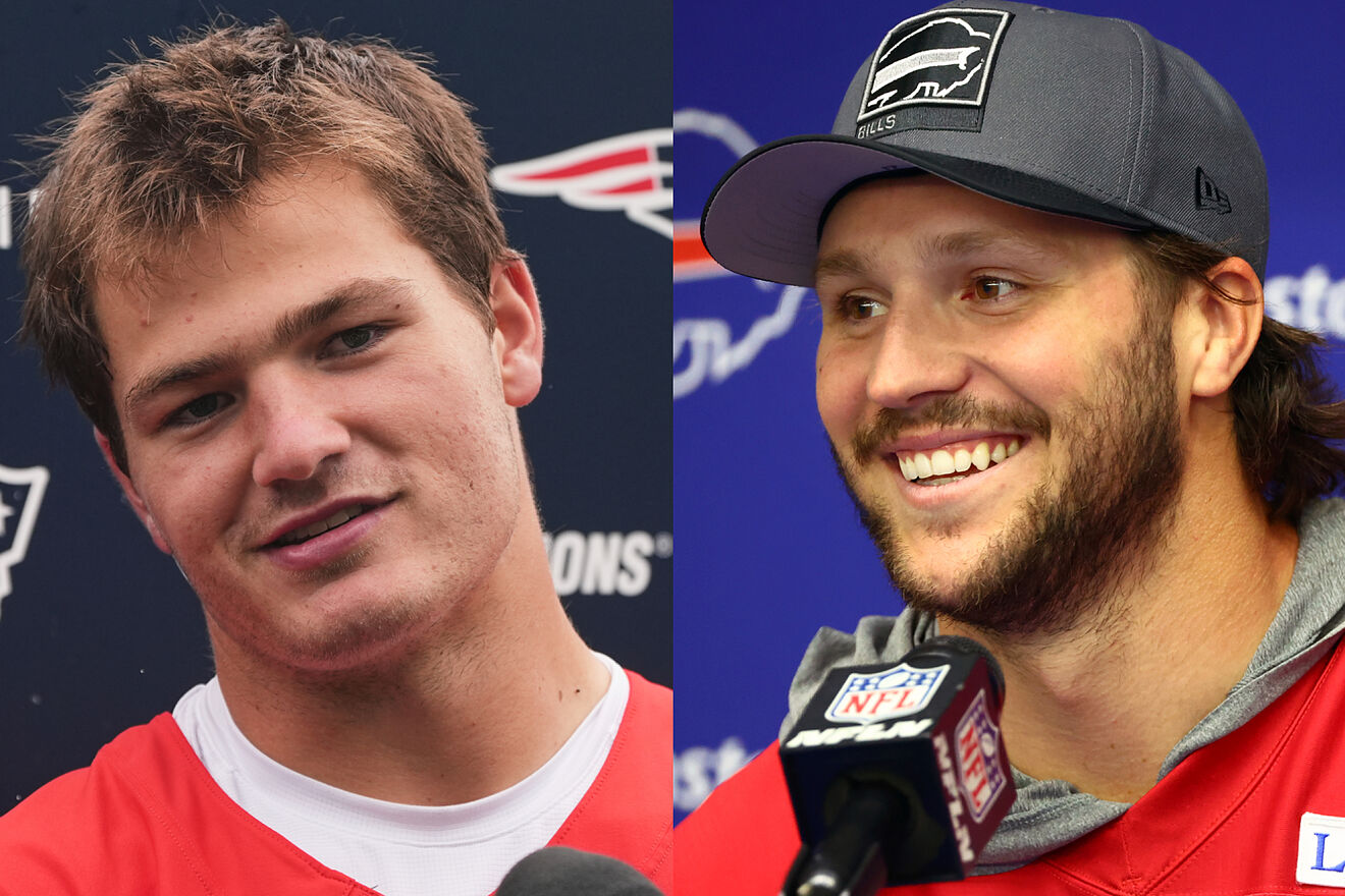 Drake Maye shies away from comparisons with Josh Allen, but he didn't ...