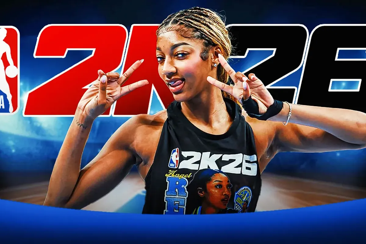 WNBA star Angel Reese shows off NBA 2K26 cover shirt before facing Lynx | Marca
