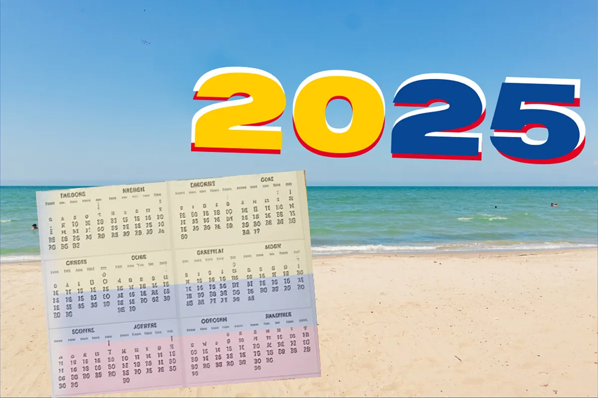 Calendario de días festivos del 2025 en Colombia: ¿Cuántos puentes ...