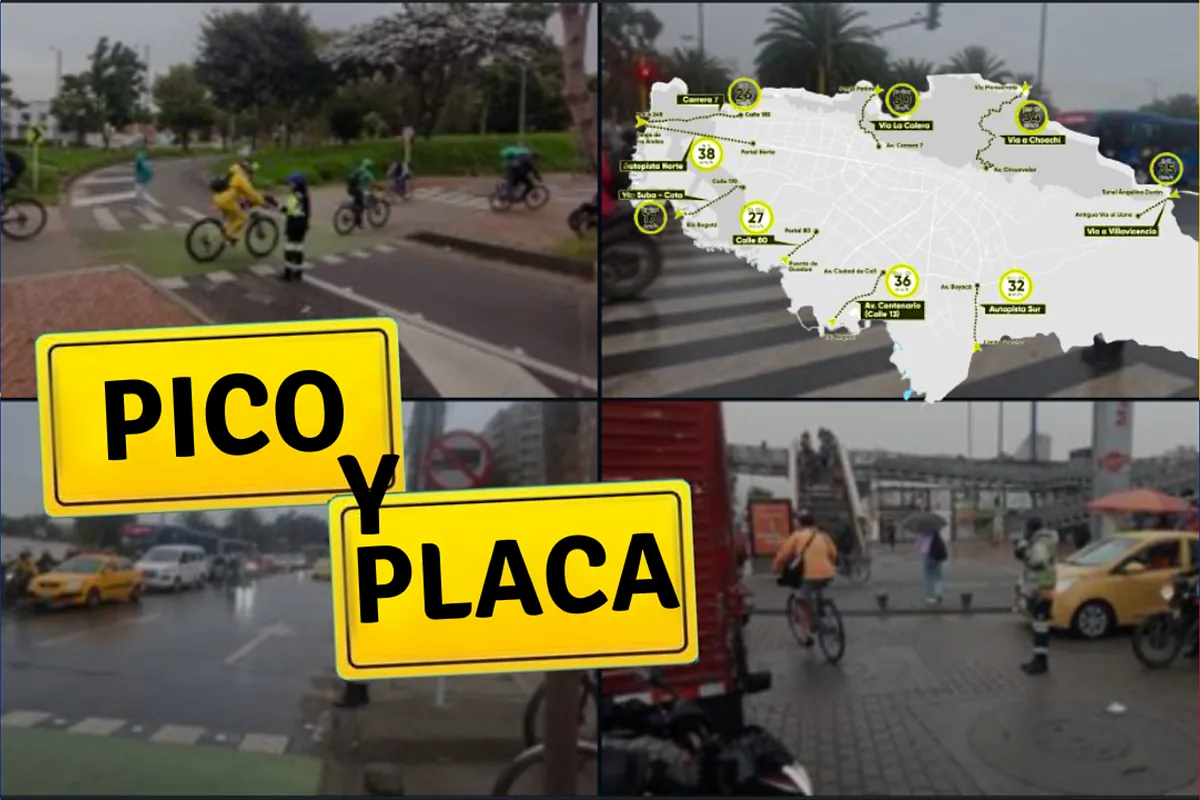 ¿Cómo es el Pico y Placa regional en Bogotá, lunes festivo 2 de junio del 2025? Horarios ...