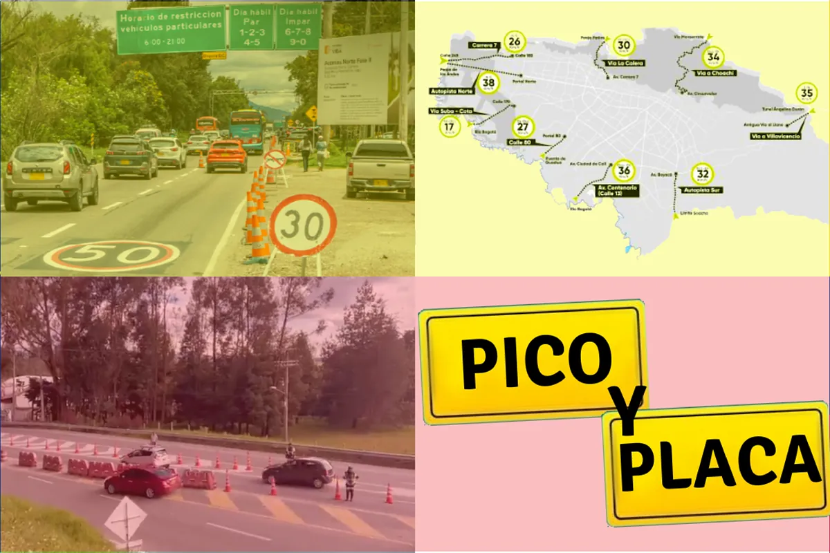 Así es el Pico y Placa regional en Bogotá, lunes festivo 30 de junio del 2025: Horarios ...