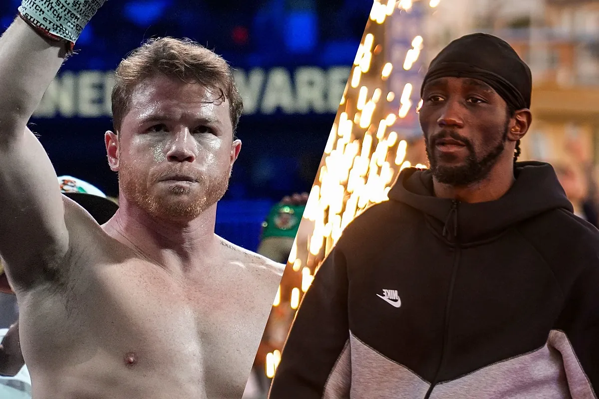 Terence Crawford couldn't help but laugh in Canelo's face as chaos ...