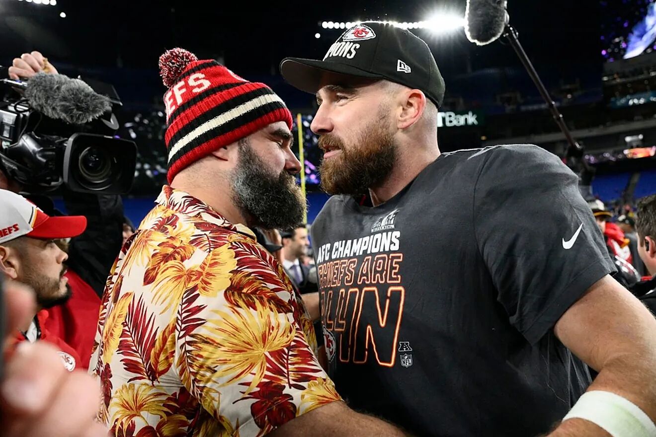 Travis Kelce and Jason comfort father Ed Kelce after partner's death ...