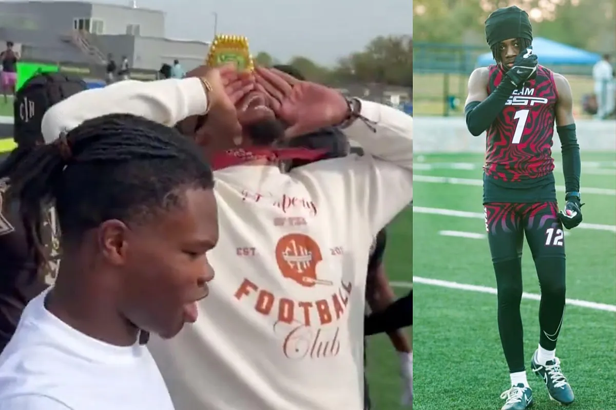 Travis Hunter younger brother Trayvis Hunter blows Cam Newton's mind ...
