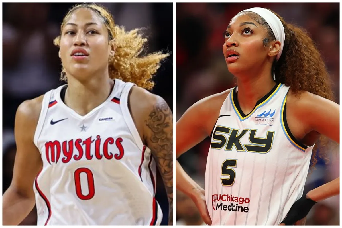 Shakira Austin laughs at Angel Reese with a strange sign of celebration ...