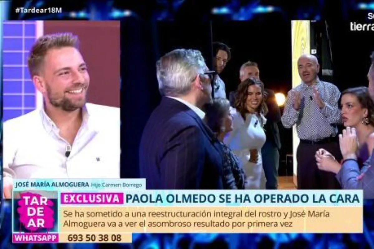 La reacción de José María Almoguera al ver la operación estética de su exmujer, Paola Olmedo ...