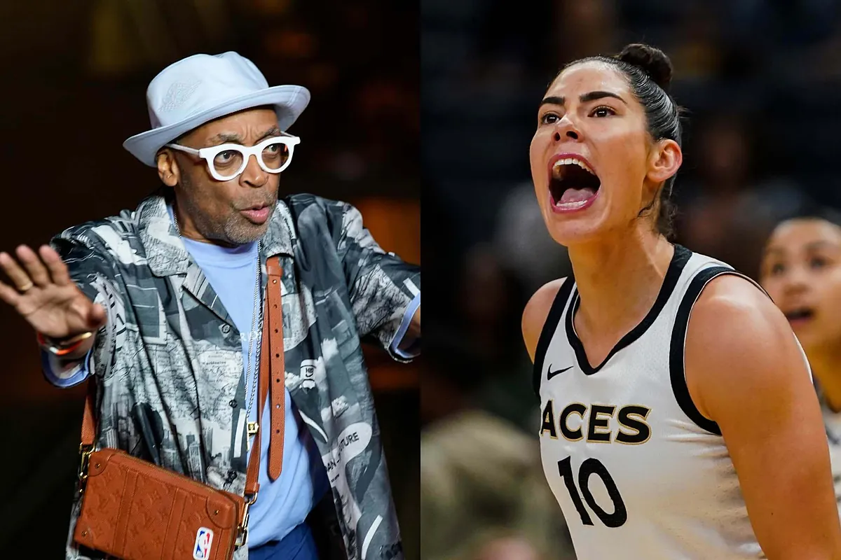 Cameras catch Kelsey Plum's hilarious reaction to Spike Lee's "weak ...